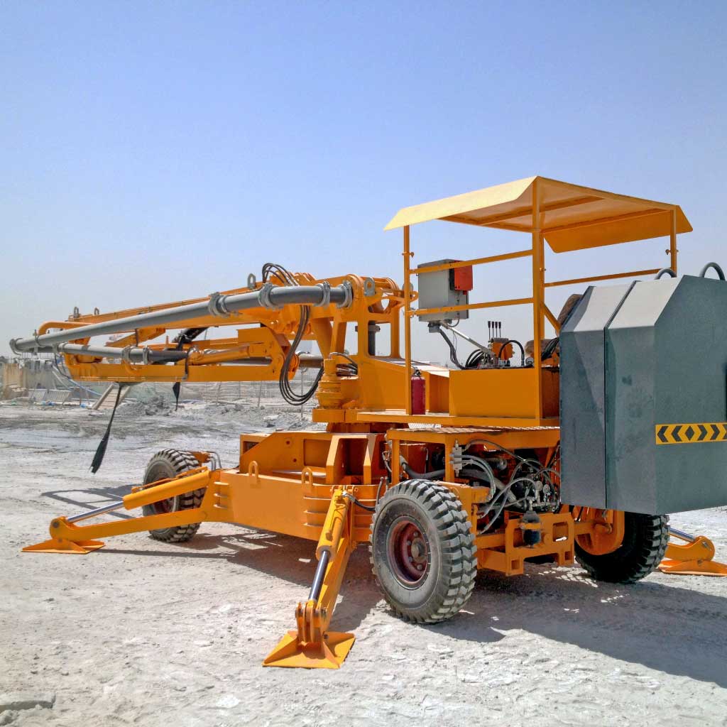 Wheeled Placing Boom – Concrete Placer